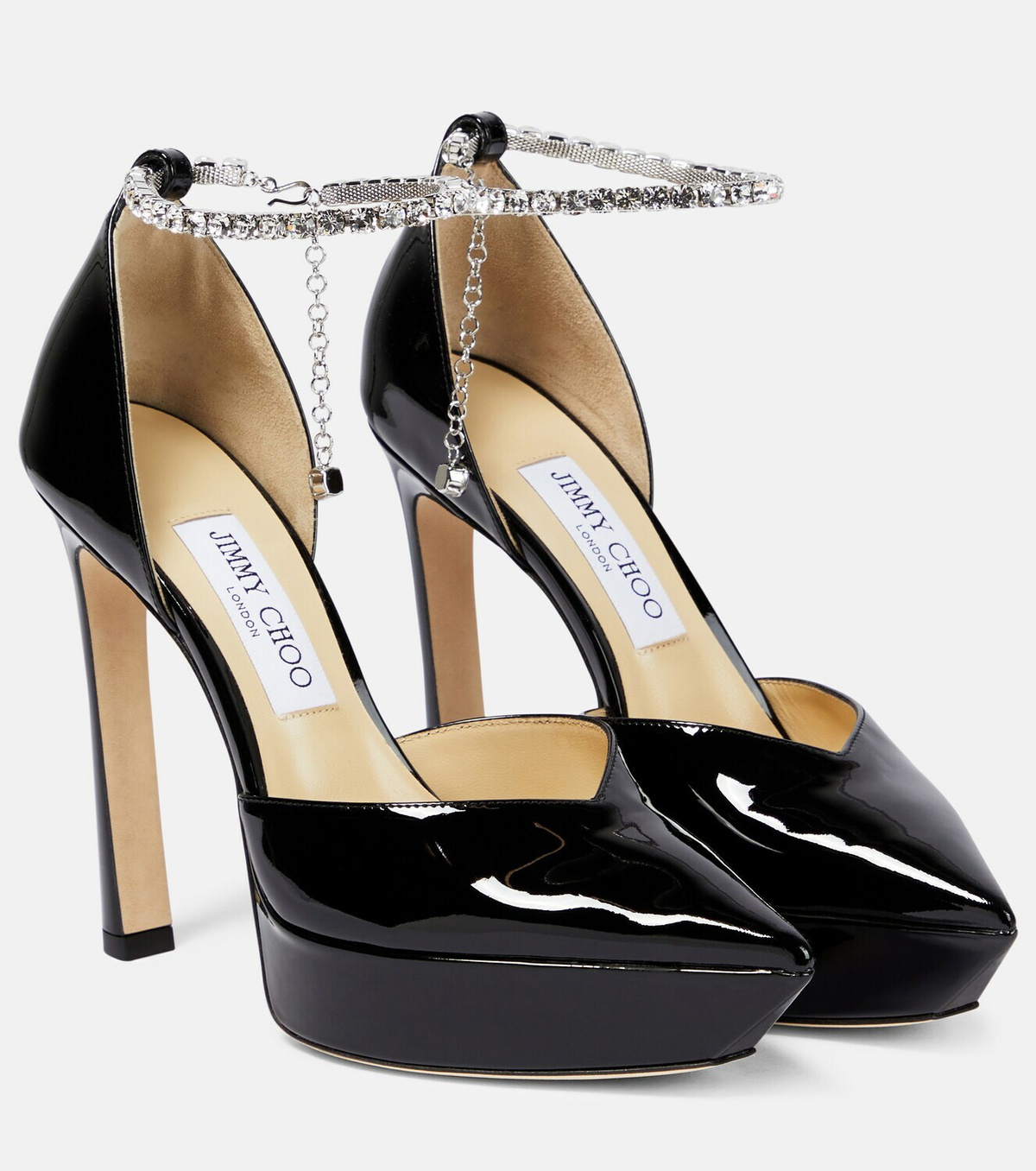 Jimmy Choo Saeda 125 embellished platform pumps Jimmy Choo