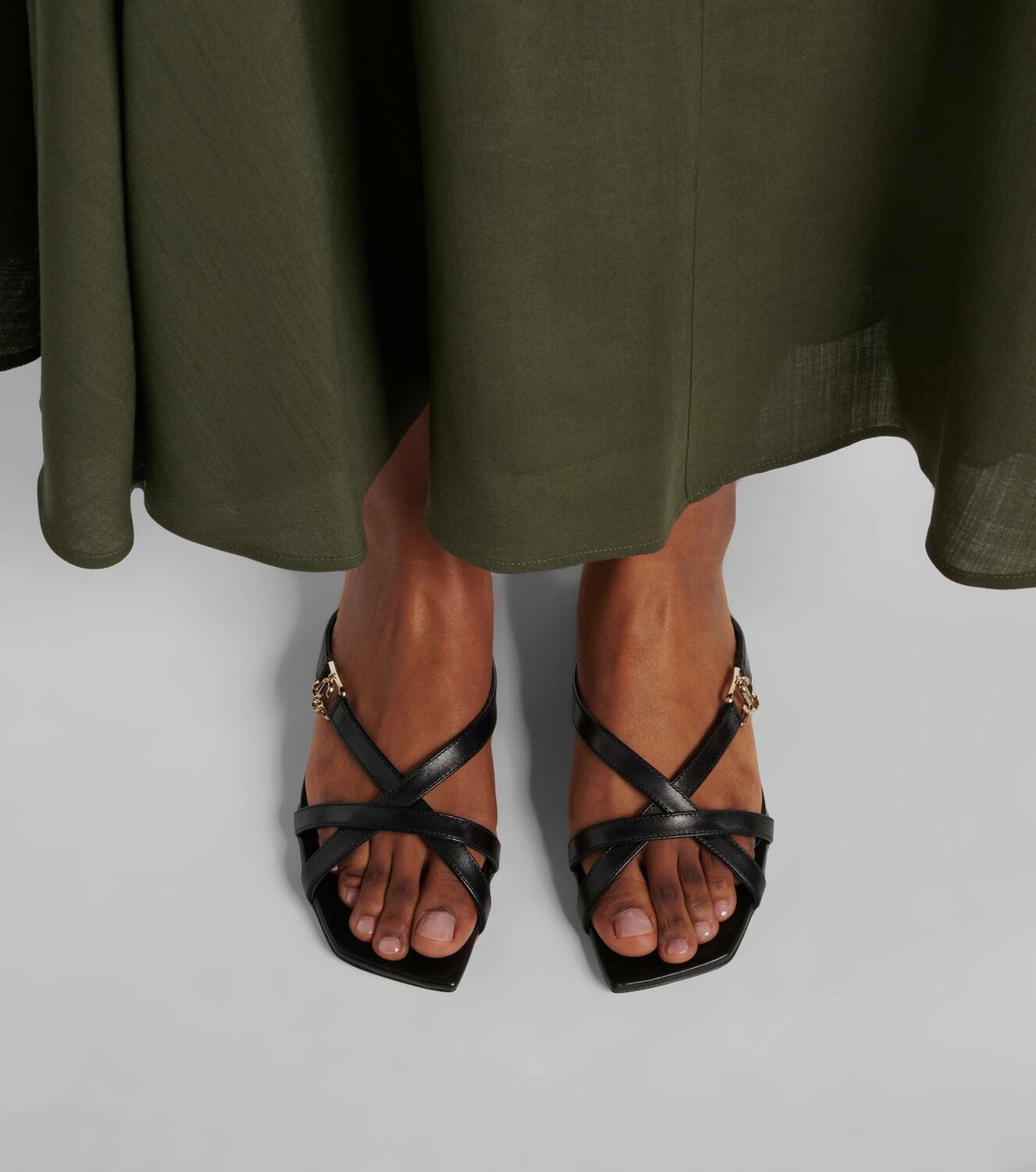 Jimmy Choo Jess leather thong sandals Jimmy Choo