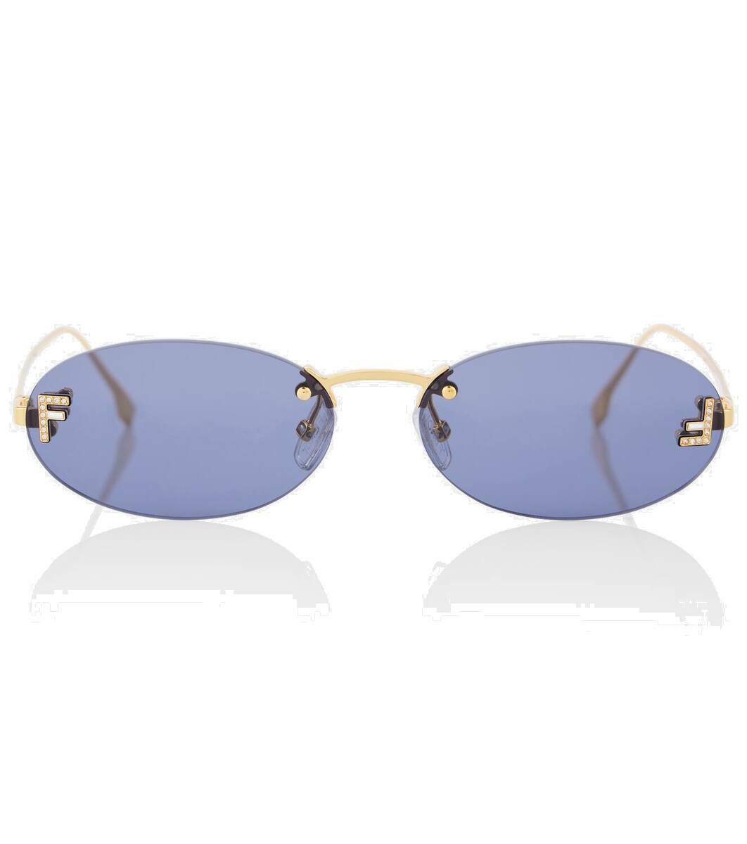 Fendi First Crystal embellished sunglasses Fendi