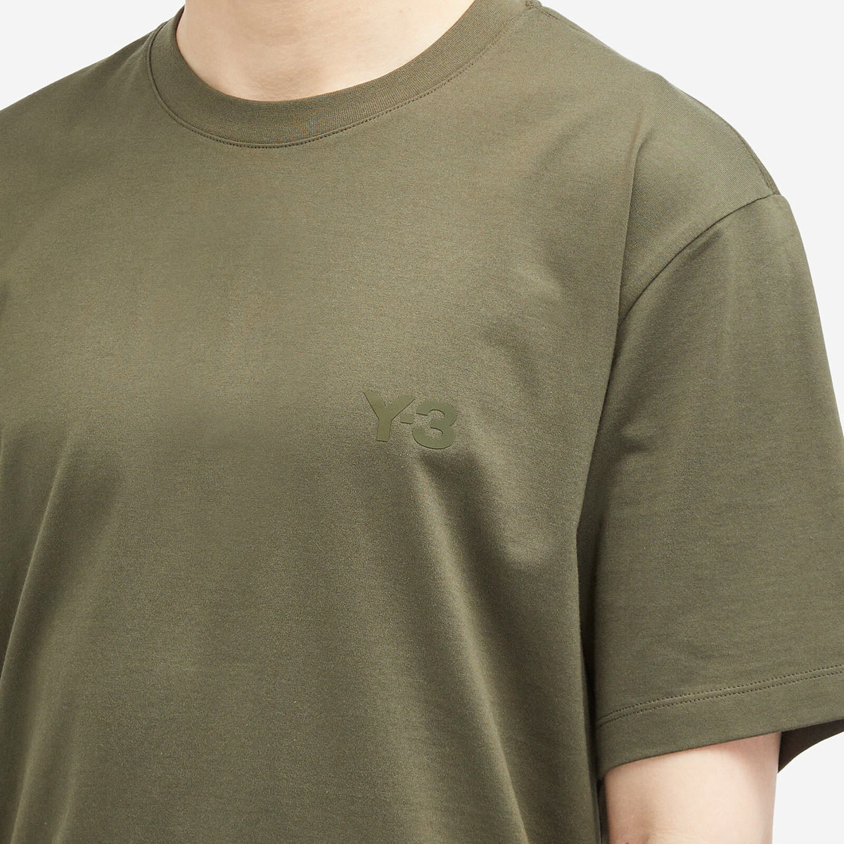 Y-3 Men's Core Logo T-Shirt in Green Y-3