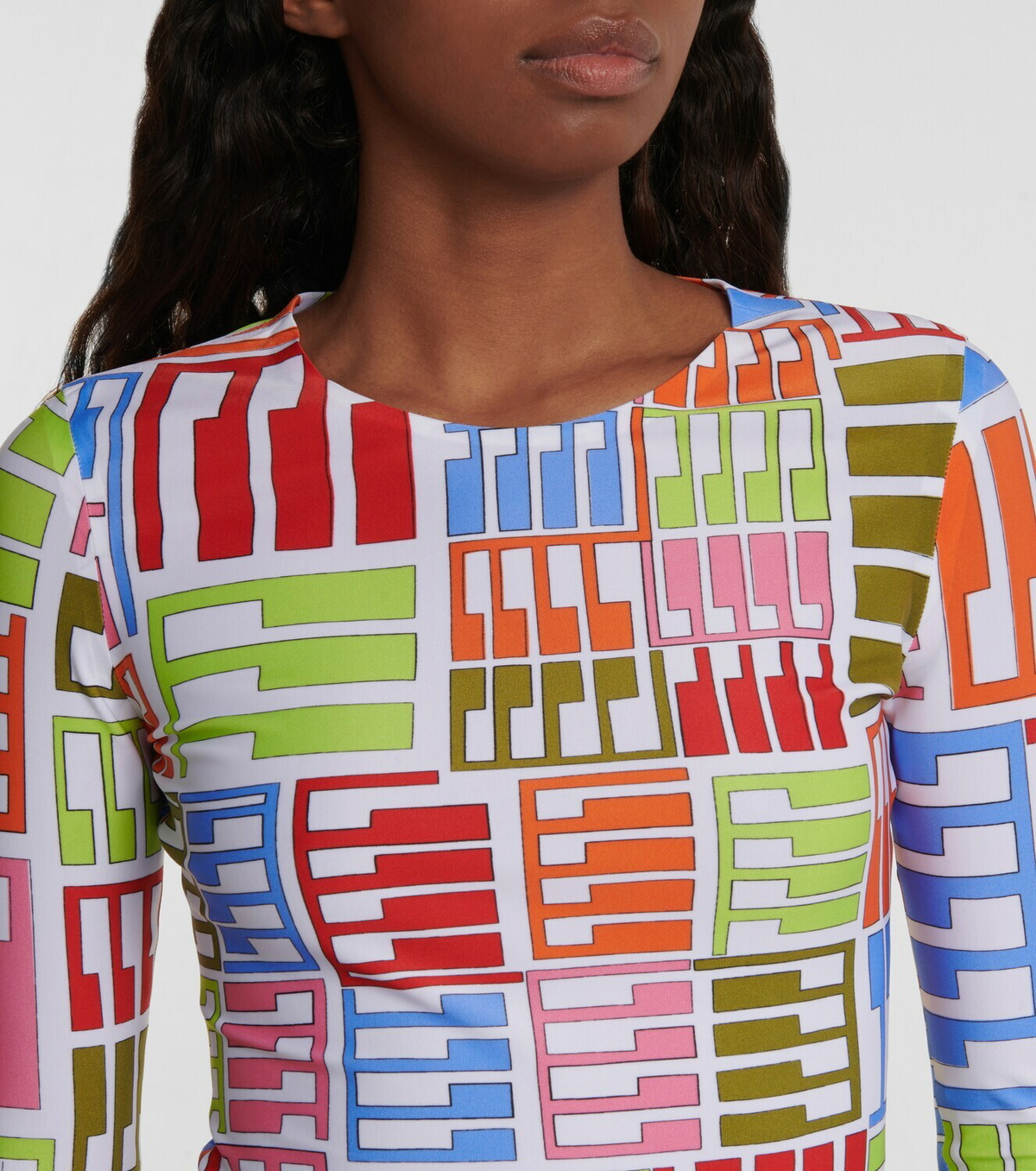 Pucci - Printed jersey top Emilio Pucci