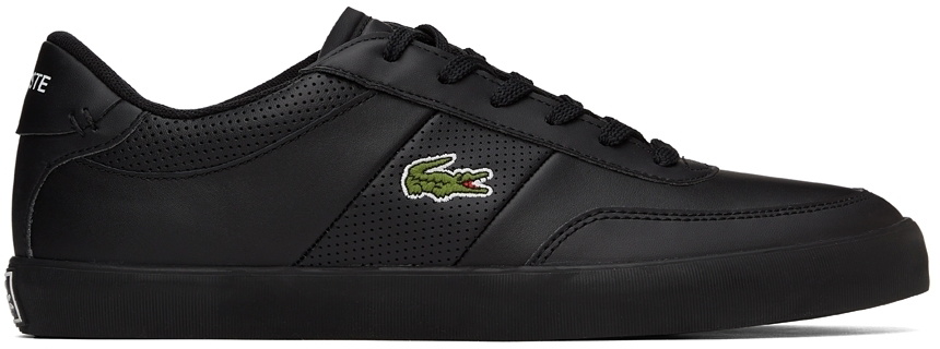 Lacoste Black Leather Court-Master Sneakers Lacoste