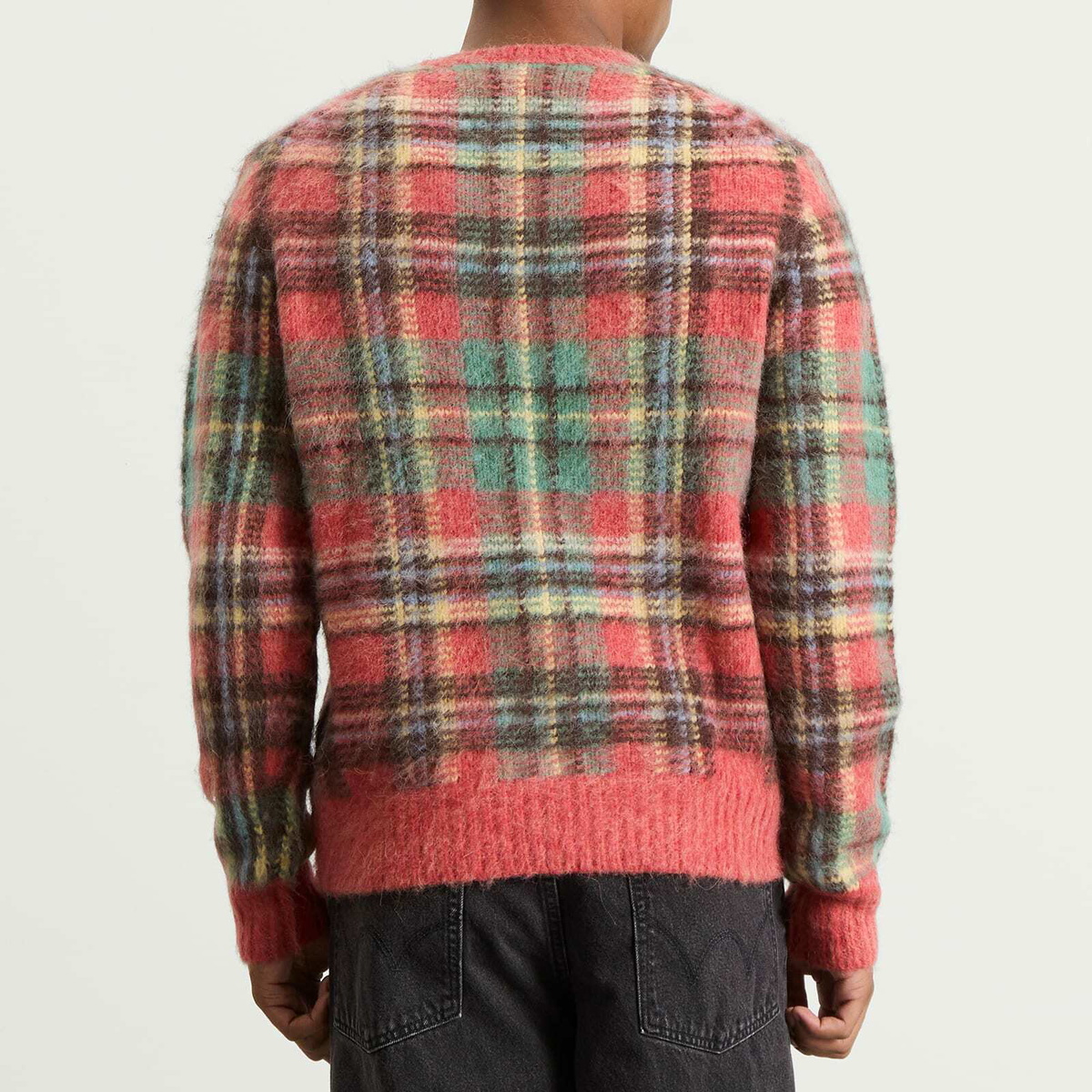 Polo Ralph Lauren Men's Mohair Check Knit Jumper in Red Combo Polo ...
