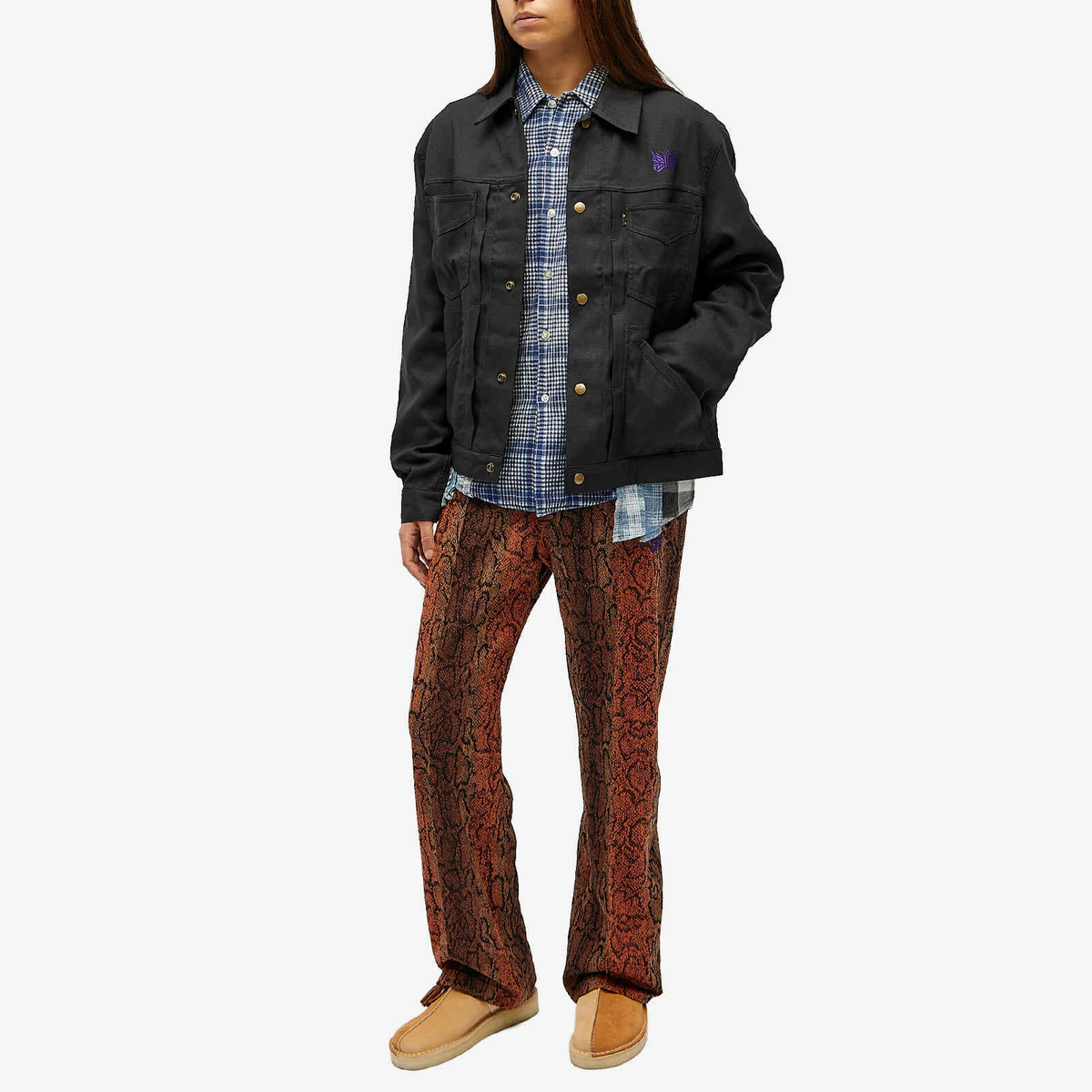 Needles Women's Penny Twill Denim Jacket in Black Needles