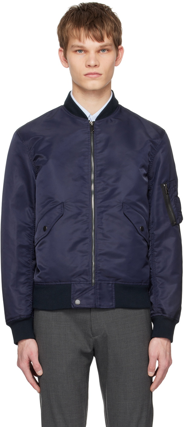 Theory Navy Flight Bomber Jacket Theory
