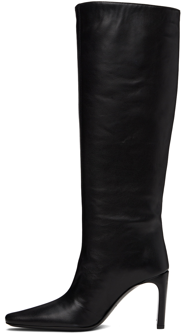 Staud Black Wally High Heel Tall Boots Staud