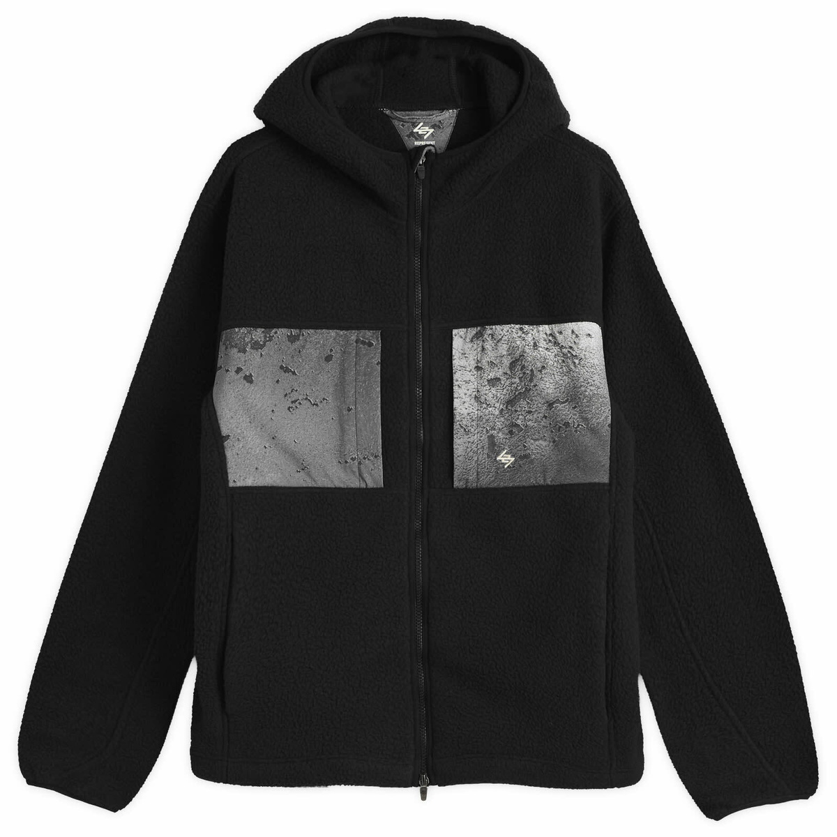 Represent Men's 247 Borg Fleece Jacket in Black Represent