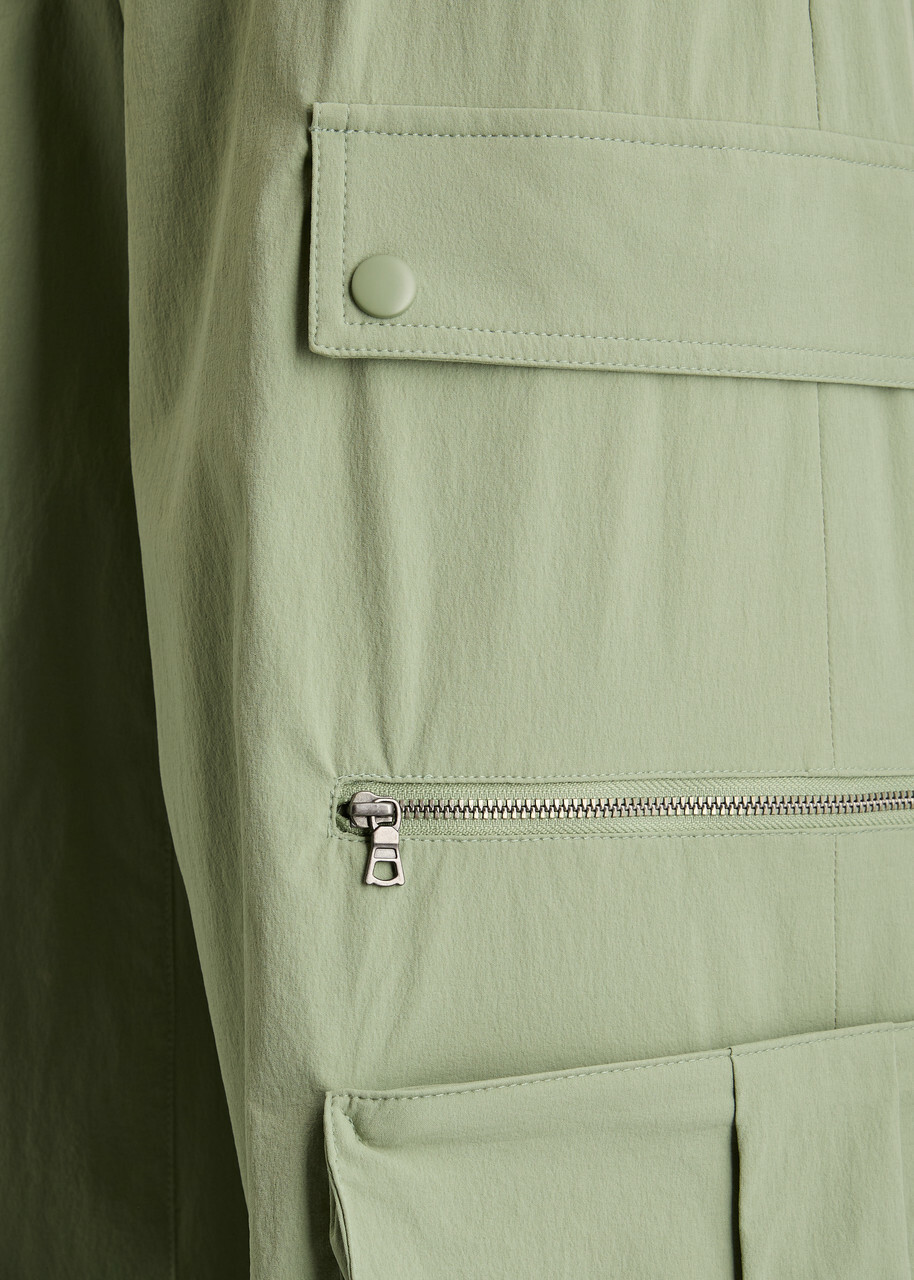 Alice + Olivia Sara Shell Cargo Trousers Sage Alice + Olivia