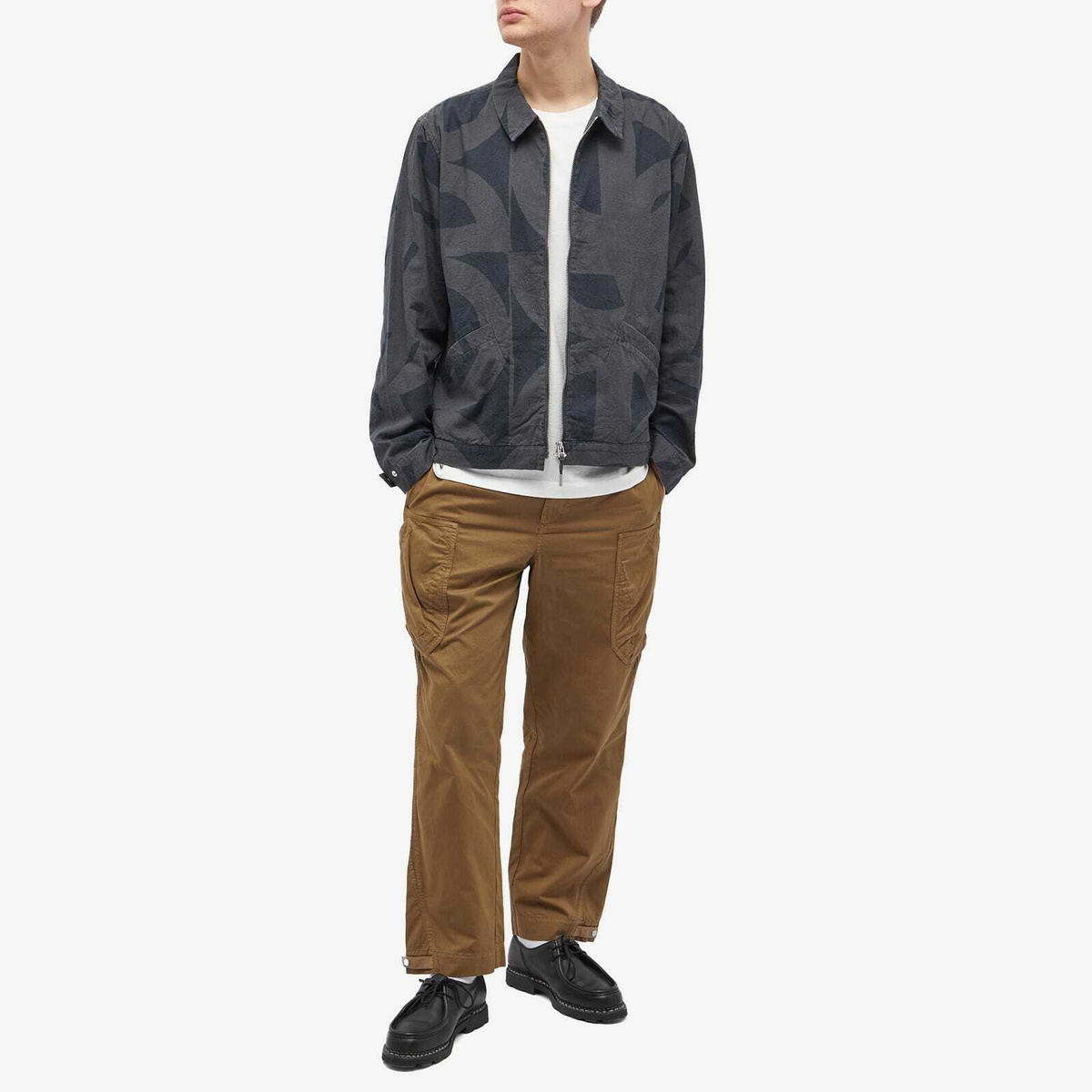 Folk Men's Signal Blouson in Link Print Dark Folk