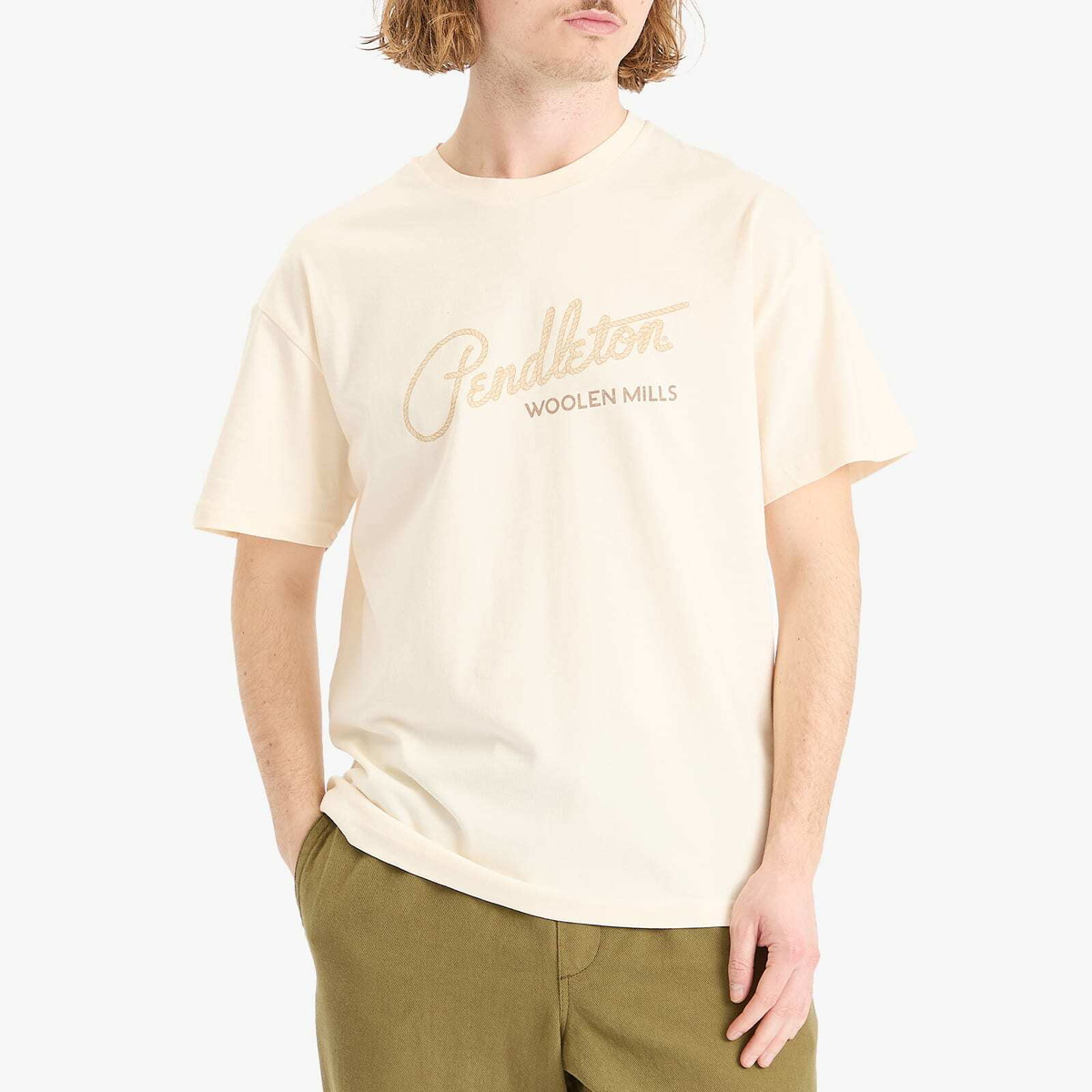 Pendleton Men's Lasso T-Shirt in White Pendleton