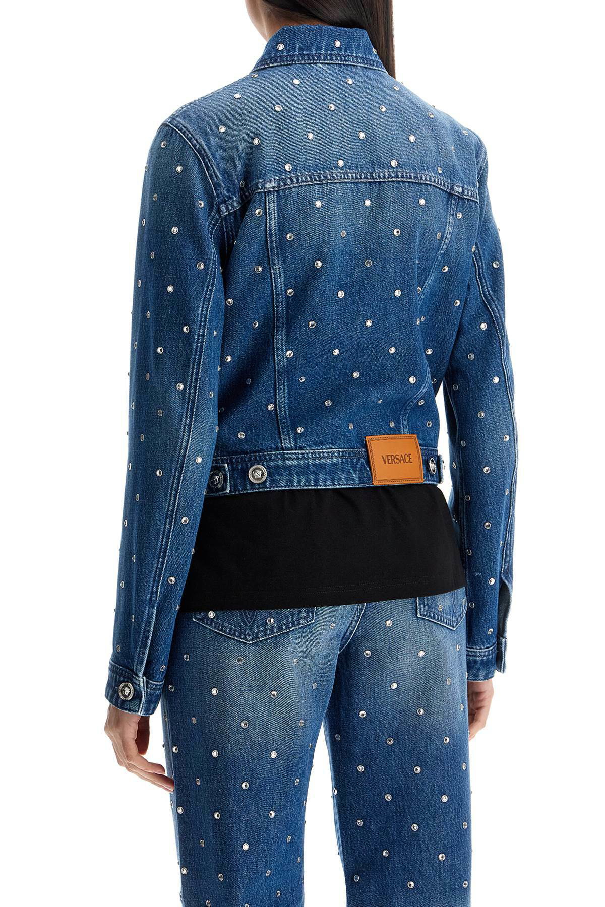 VERSACE 'starry sky denim jacket Blue Versace