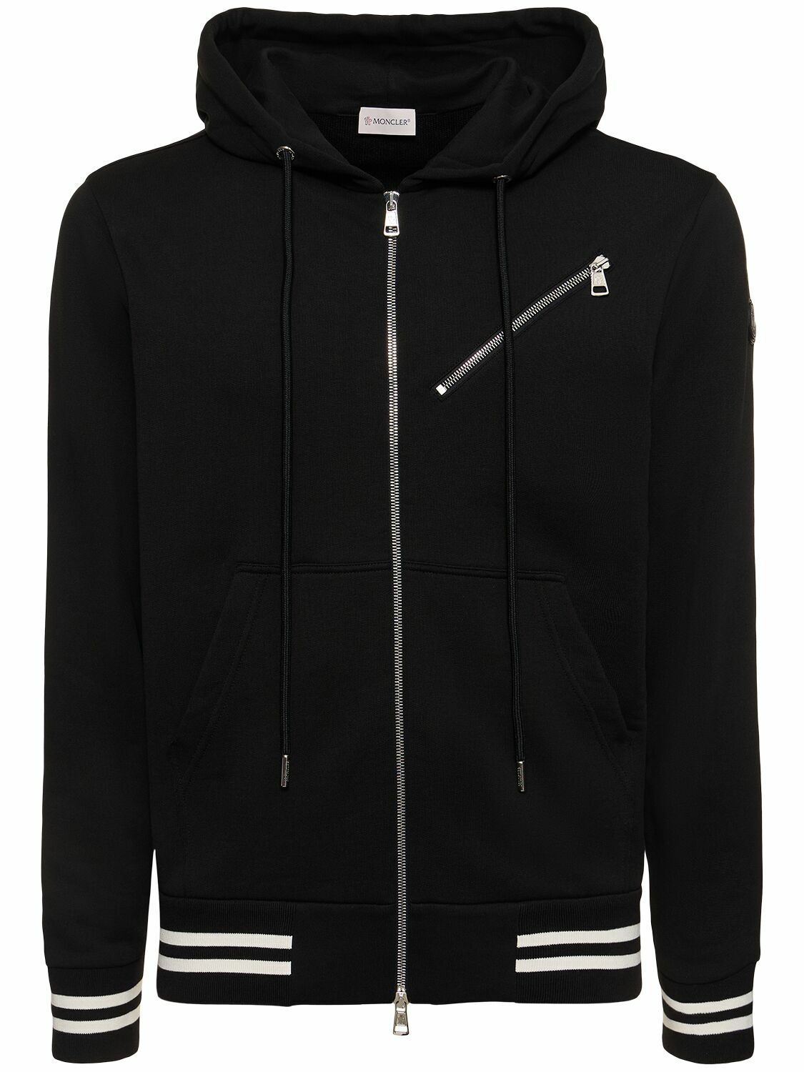 MONCLER Cotton Fleece Zip-up Sweatshirt Moncler