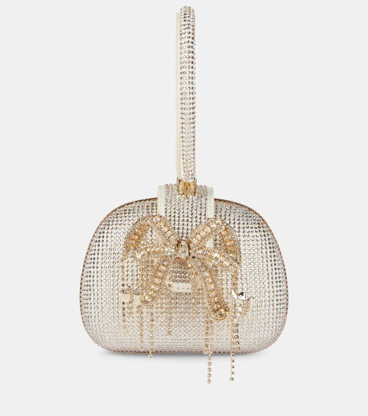 Self-Portrait Bow Small embellished clutch Self-Portrait