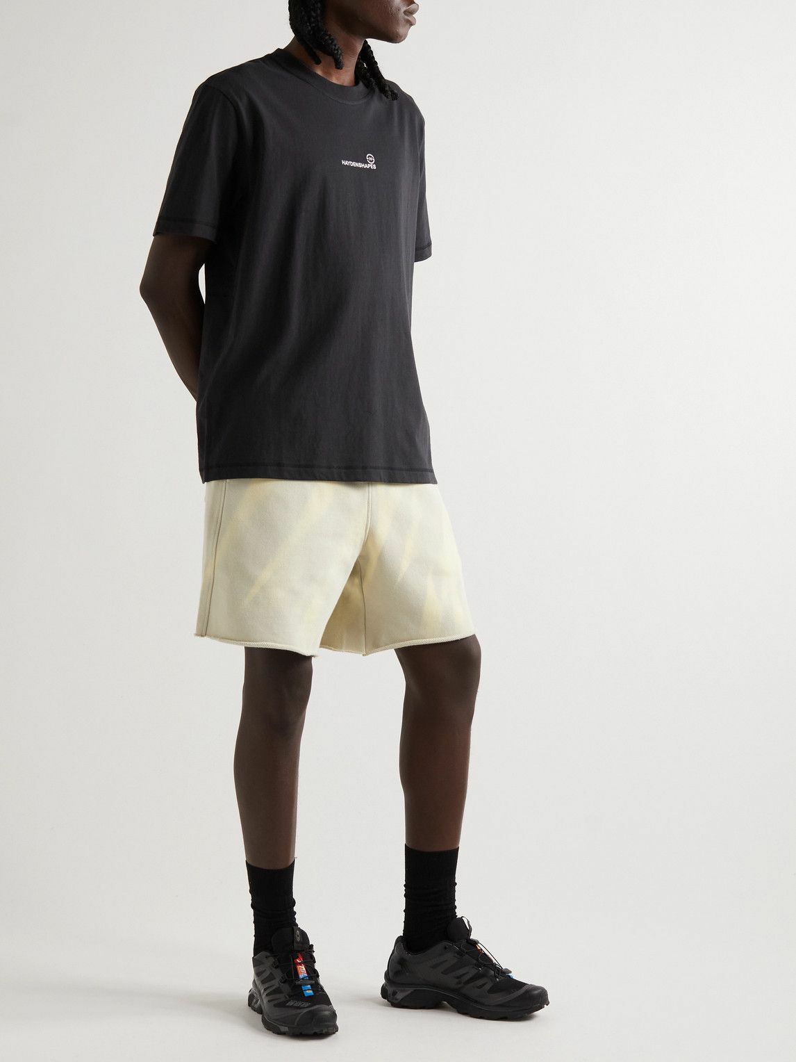HAYDENSHAPES - Shapers Logo-Print Cotton-Jersey T-Shirt - Black ...