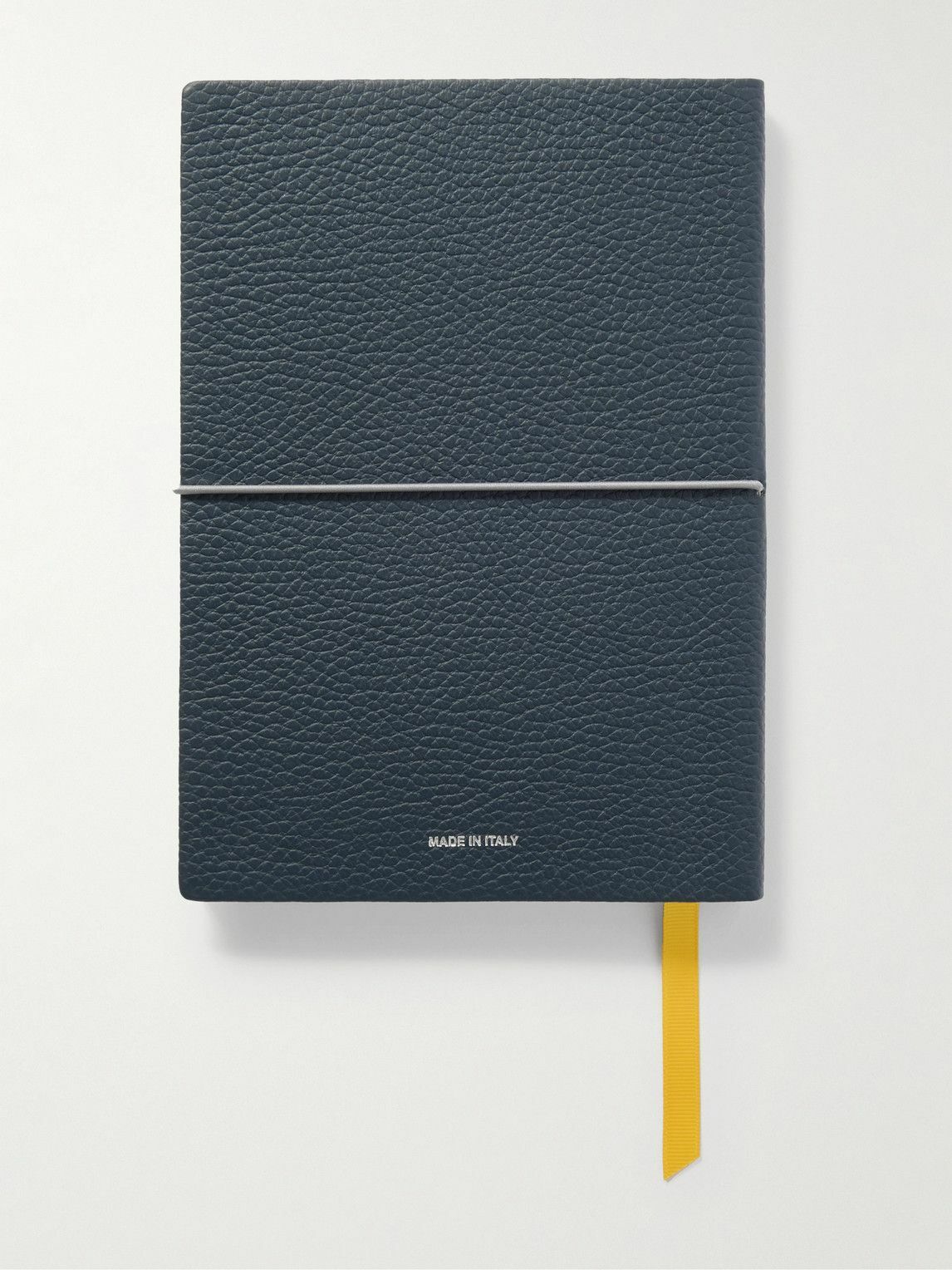Serapian - Medium Logo-Print Full-Grain Leather Notebook Serapian