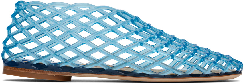 The Row Blue Mara Flat Sandals The Row