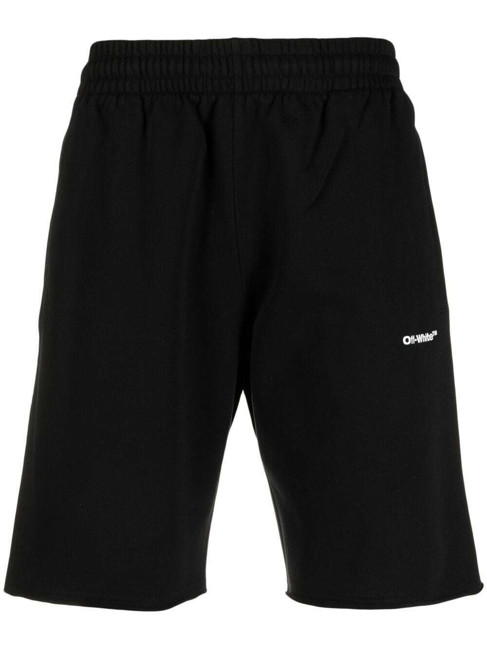 OFF-WHITE - Wave Outline Diagonal Shorts Off-White