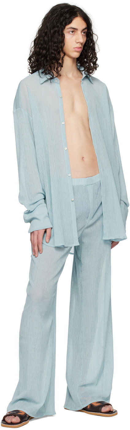 Ludovic de Saint Sernin Blue Boxer Trousers Ludovic de Saint Sernin
