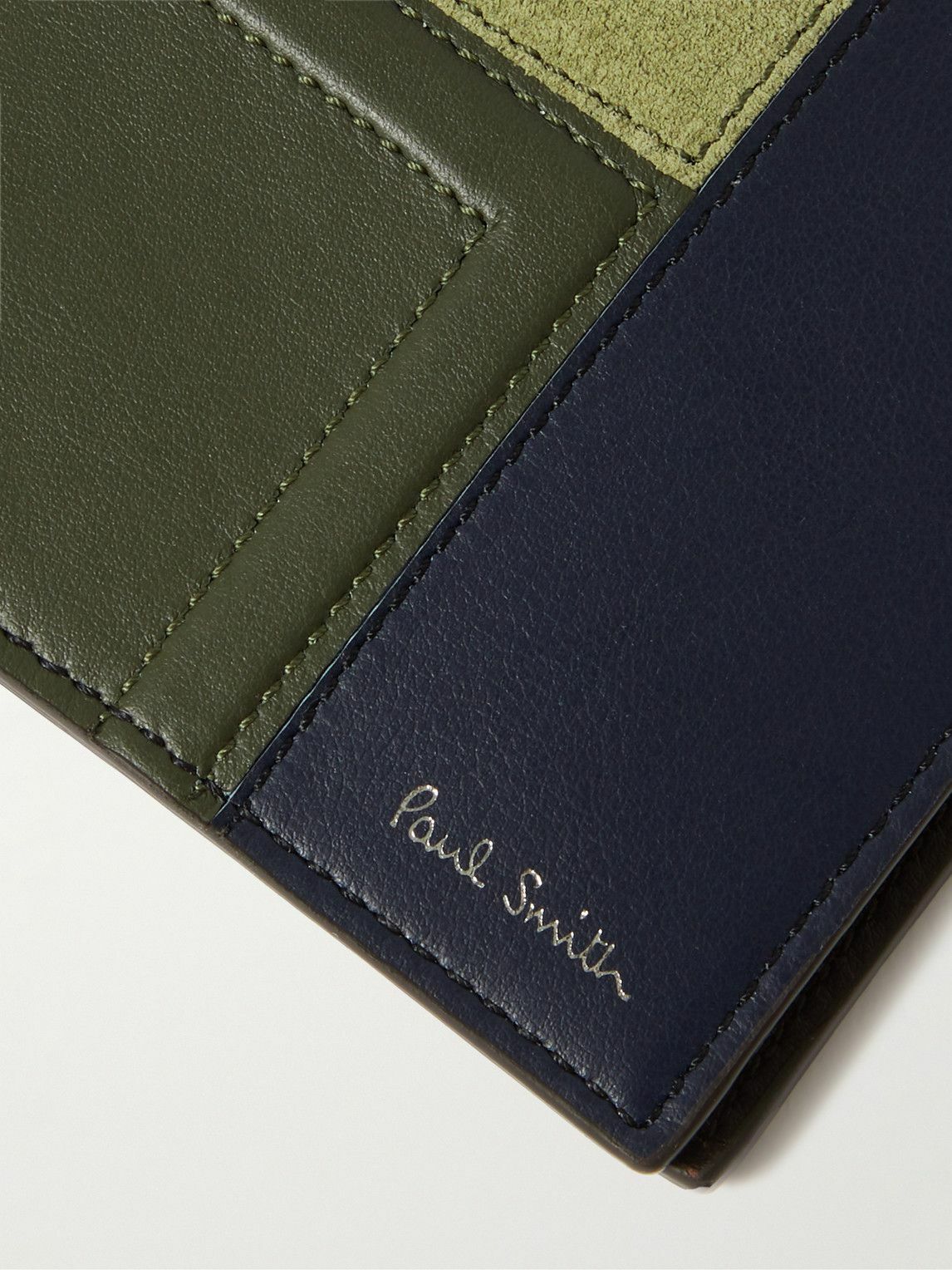 Paul Smith - Leather and Suede Billfold Wallet Paul Smith