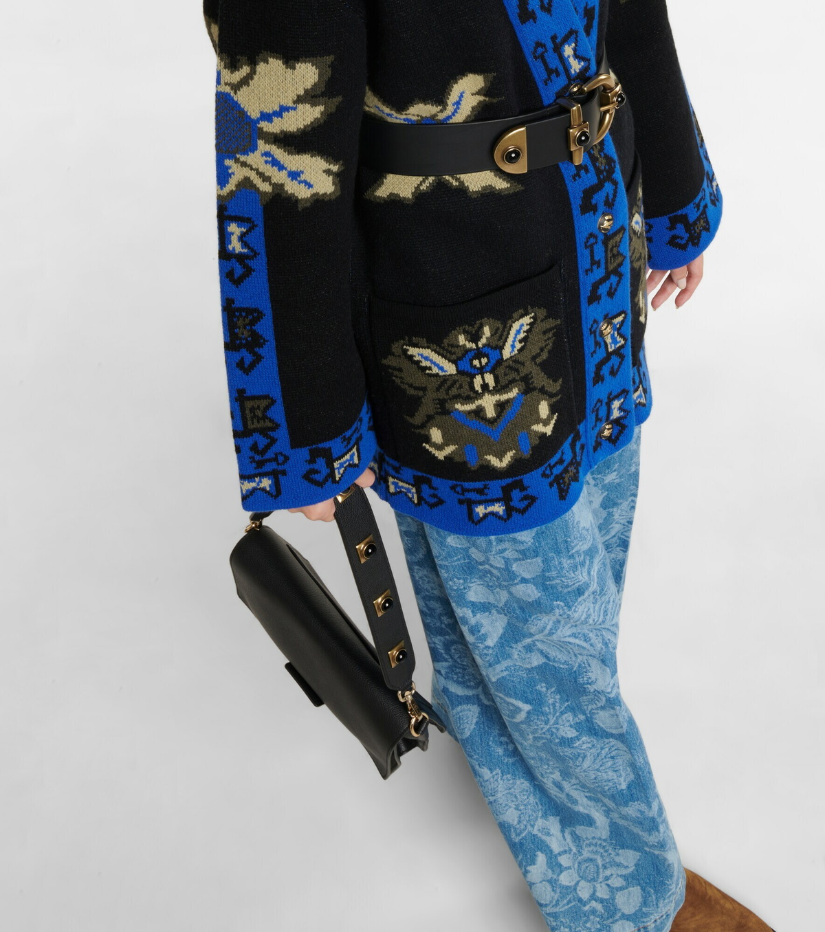 Etro - Wool jacquard cardigan Etro