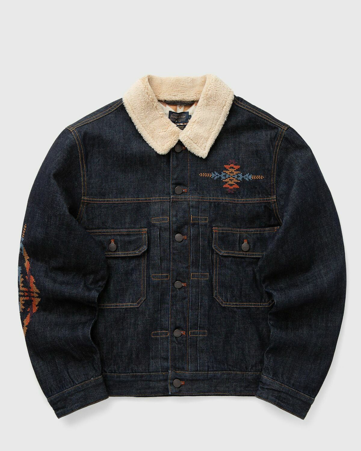 Pendleton NEEDLEWORK TYPE II JACKET Blue Mens Denim Jacket Pendleton