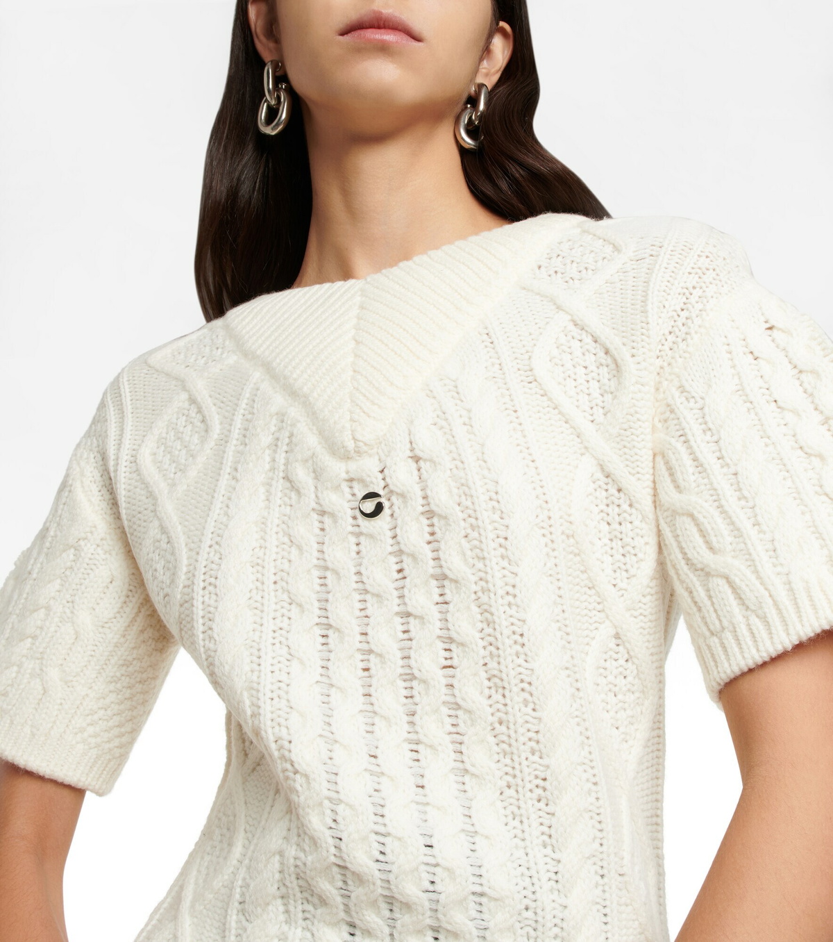 Coperni - Cable-knit wool top Coperni