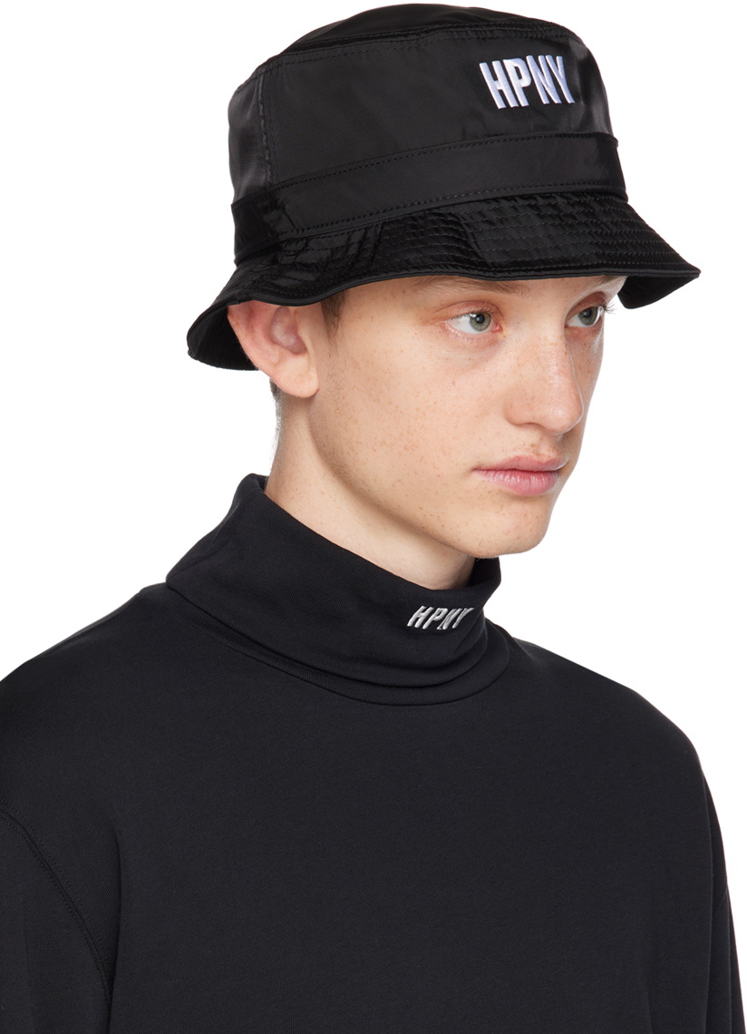 Heron Preston Black 'HPNY' Bucket Hat Heron Preston