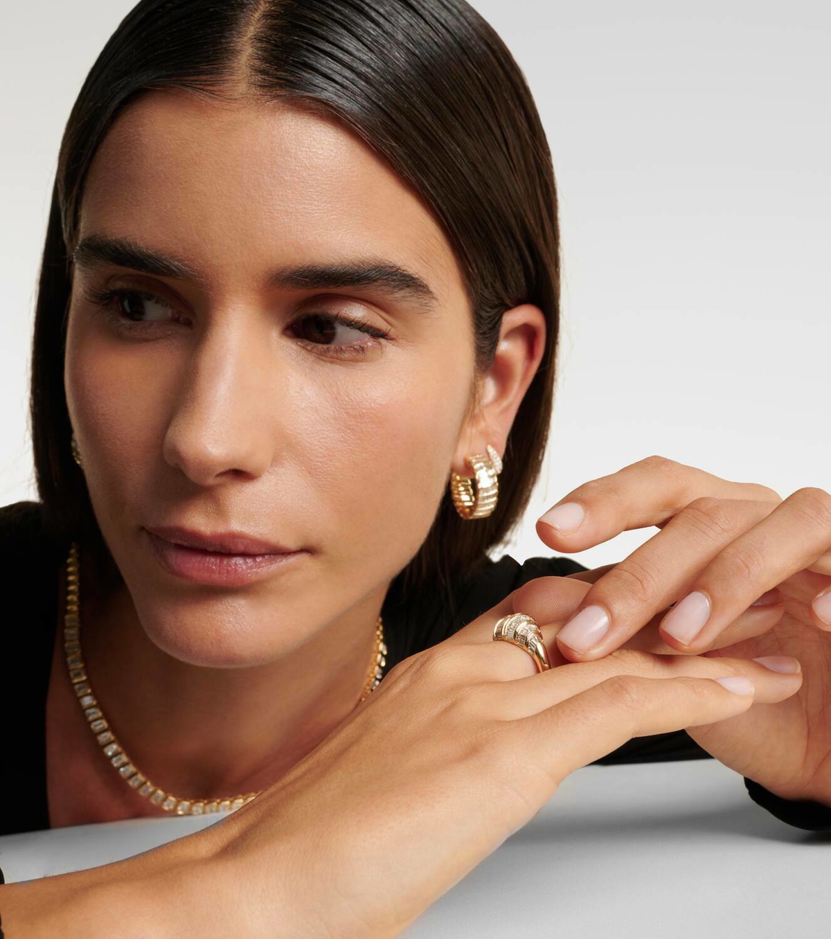 Anita Ko Zoe 18kt gold ring with diamonds Anita Ko