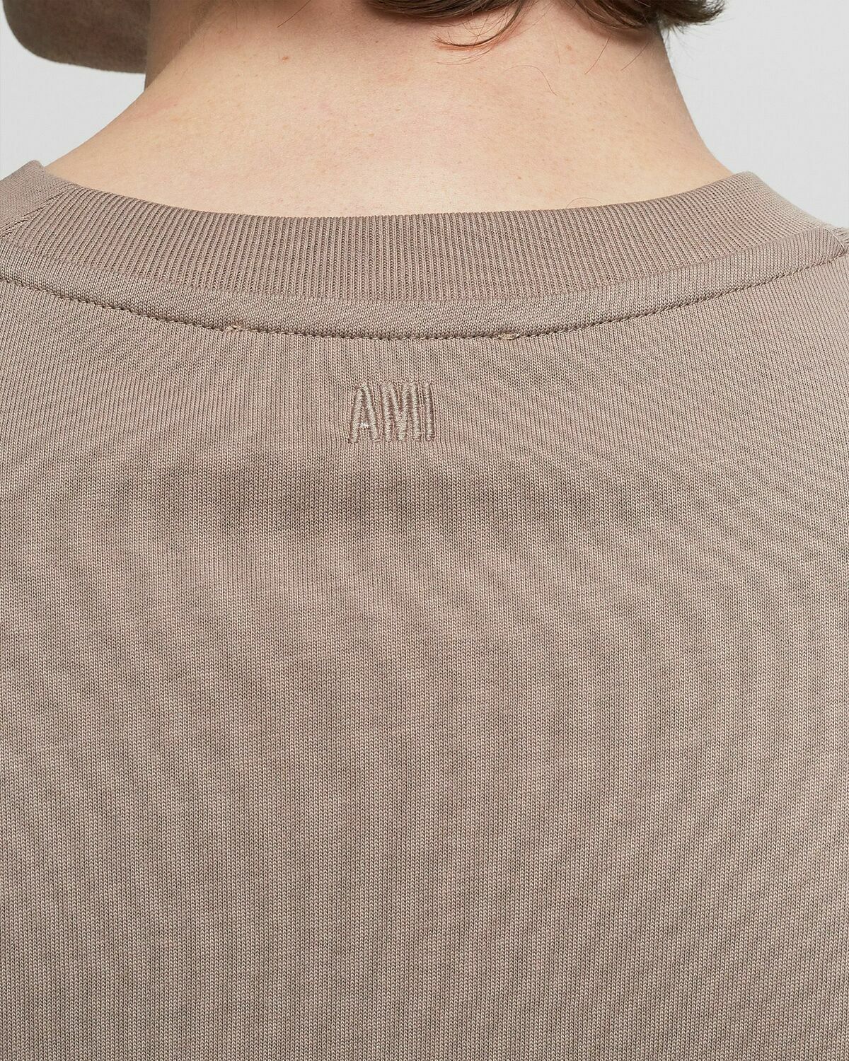 Ami Paris Adc Tee Brown Shortsleeves AMI