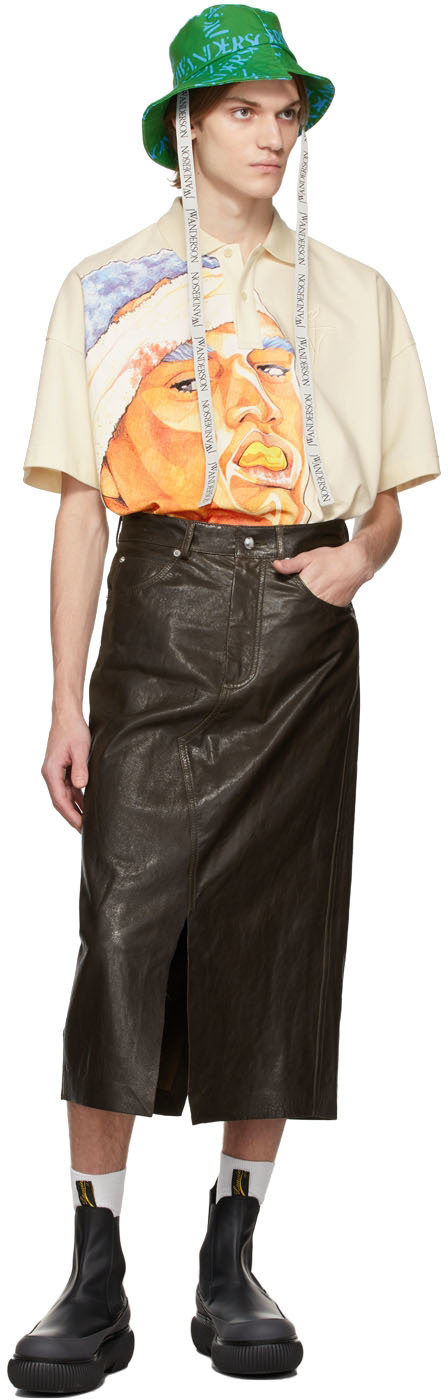 JW Anderson Off-White Pol Anglada Oversized Printed Polo JW Anderson