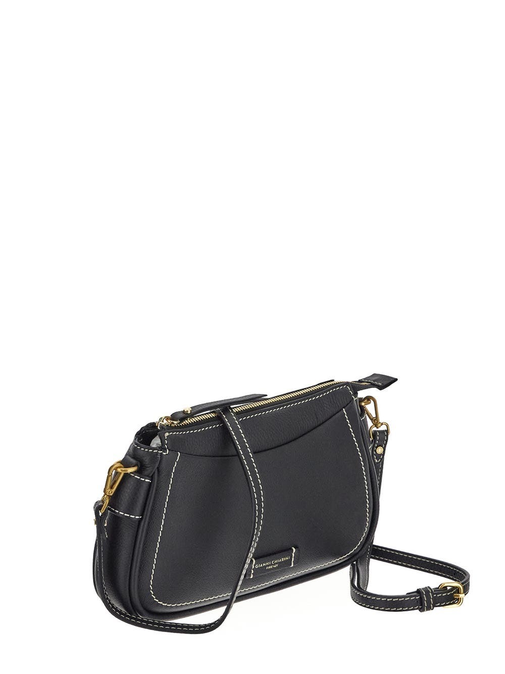 Gianni Chiarini Topstitched Crossbody Bag Gianni Chiarini