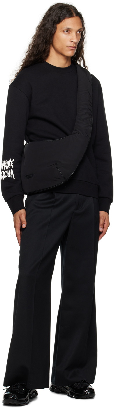 Simone Rocha Black Ribbon Logo Sweatshirt Simone Rocha