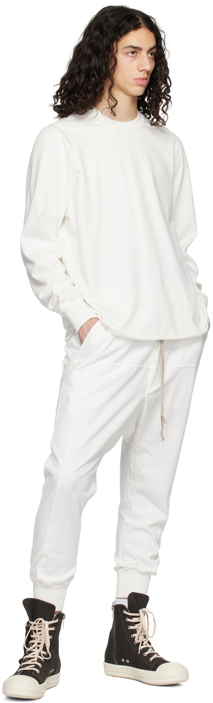 Rick Owens DRKSHDW Off-White Drawstring Sweatpants Rick Owens Drkshdw