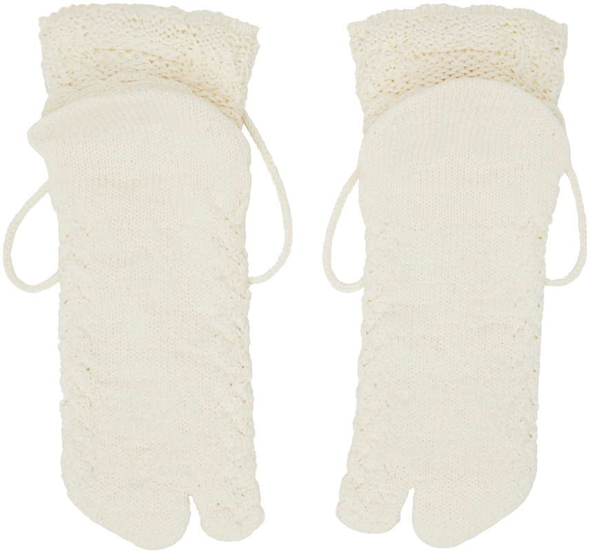 Mame Kurogouchi White Tabi Socks Mame Kurogouchi