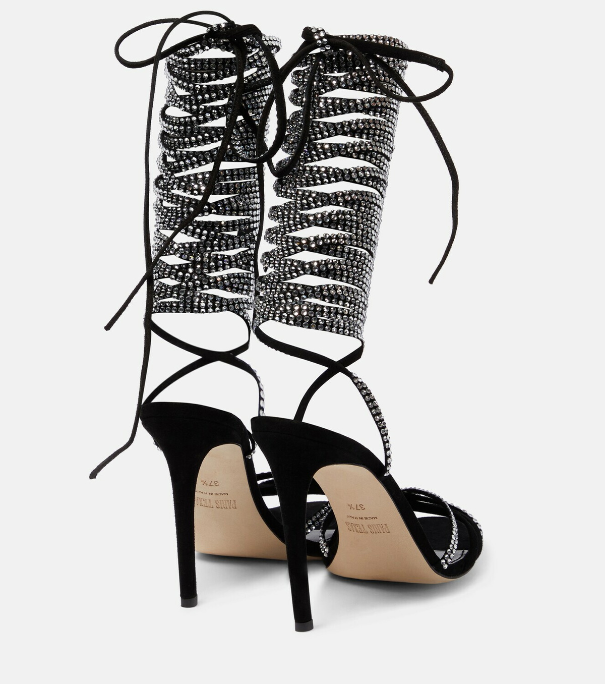 Paris Texas - Tatiana embellished suede platform sandals Paris Texas
