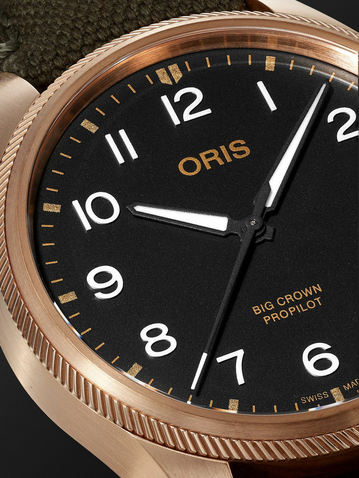 Oris - Big Crown ProPilot Big Date Automatic 41mm Bronze and Canvas ...