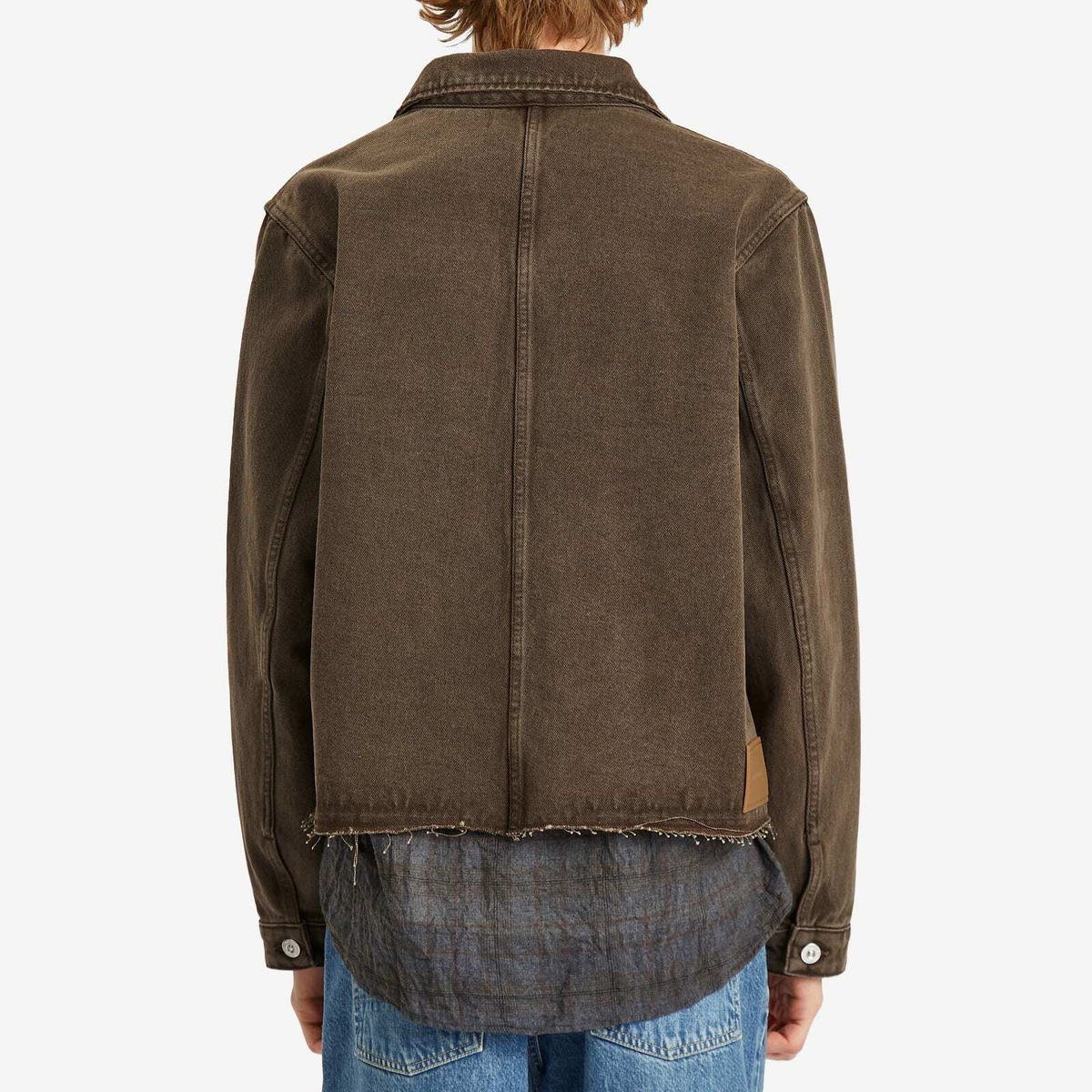 Our Legacy Men's Cut Rebirth Jacket in Choco Overdye Our Legacy