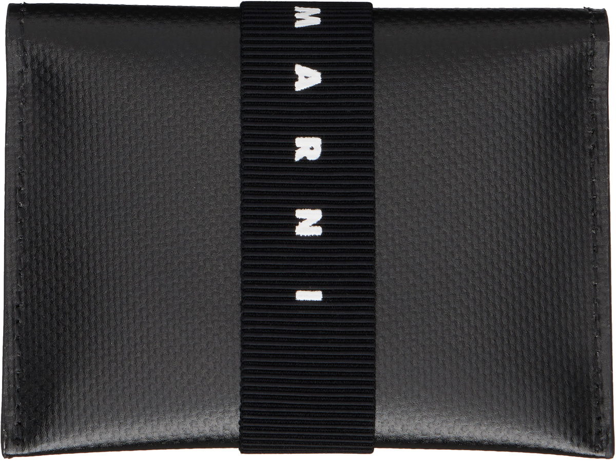 Marni Black Bifold Card Holder Marni