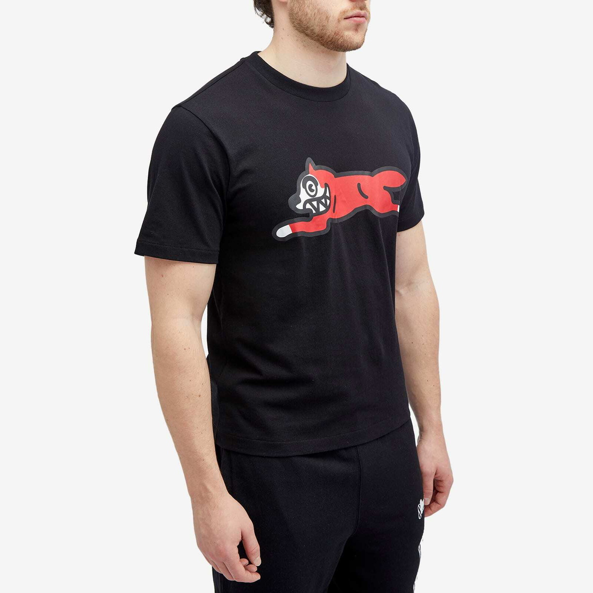 ICECREAM Men's Running Dog T-Shirt in Black ICECREAM