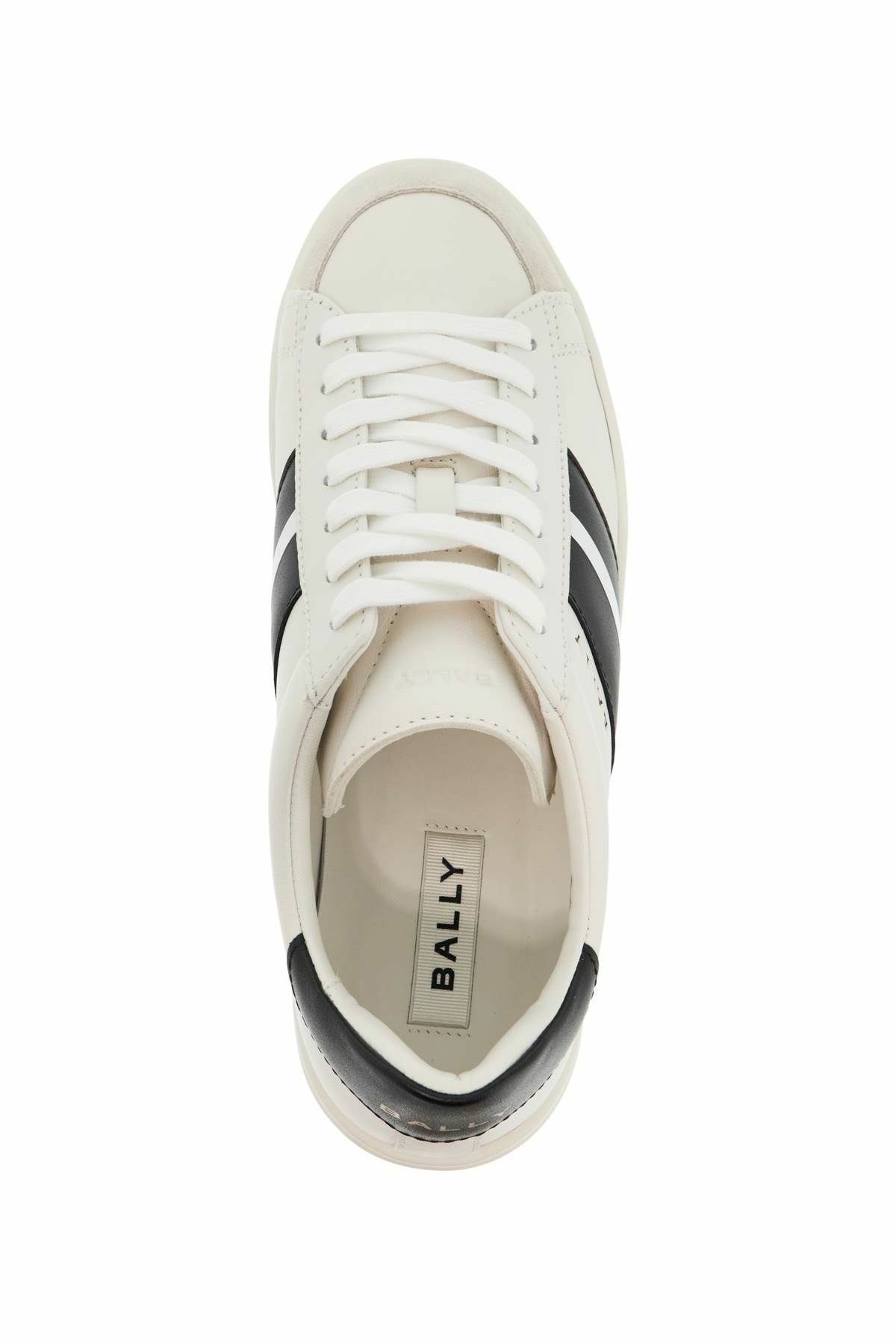 BALLY smooth leather thiago sneakers in White Bally