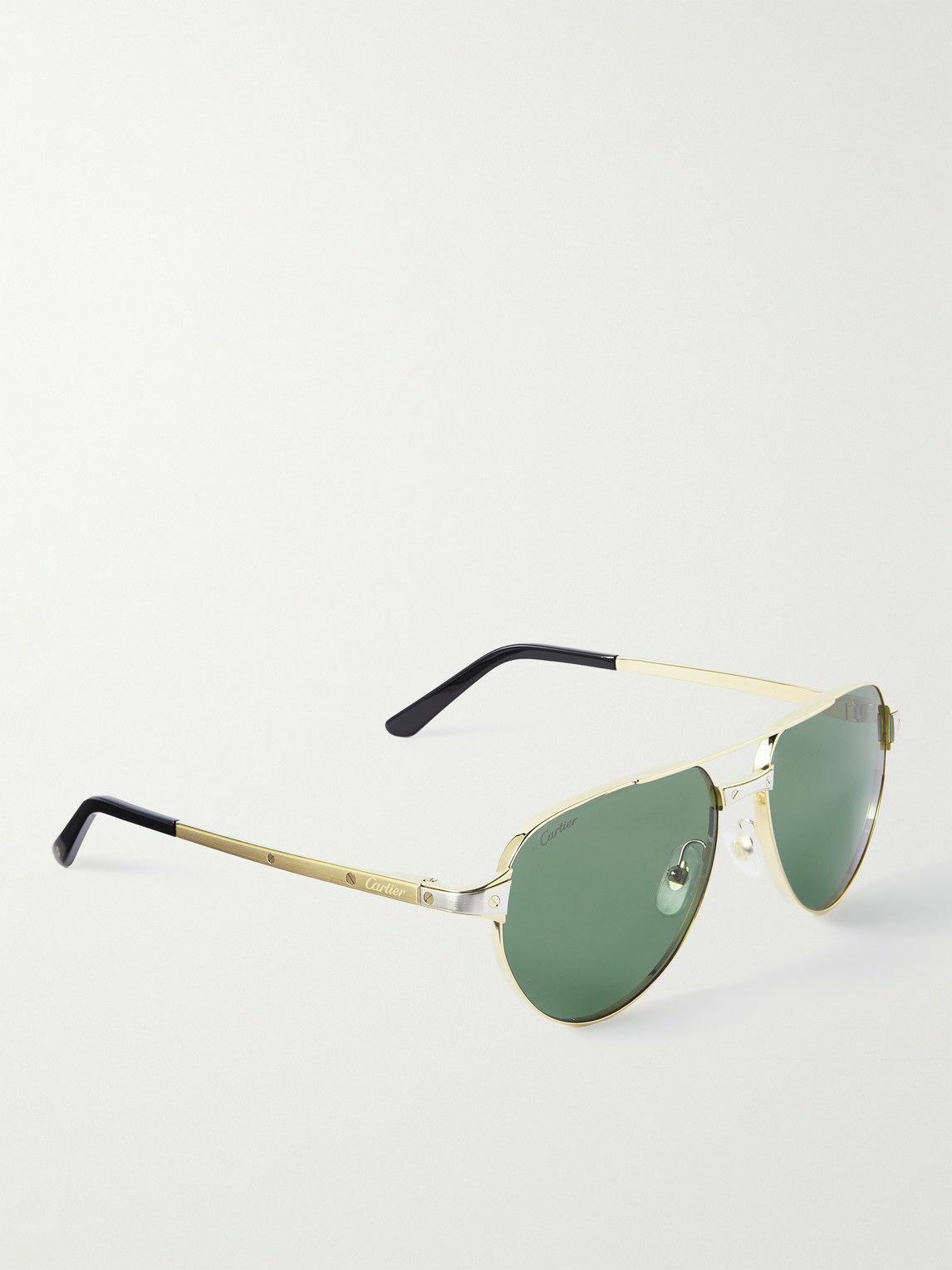 Cartier Eyewear - Aviator-Style Gold-Tone Sunglasses Cartier