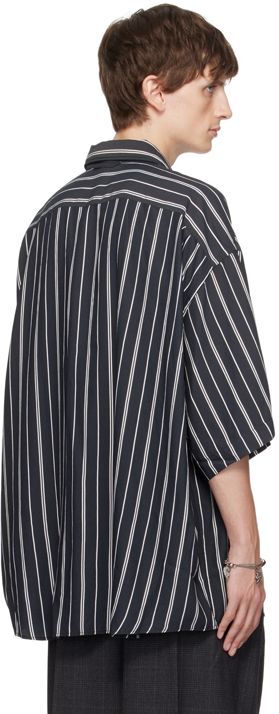 Acne Studios Black Stripe Shirt Acne Studios