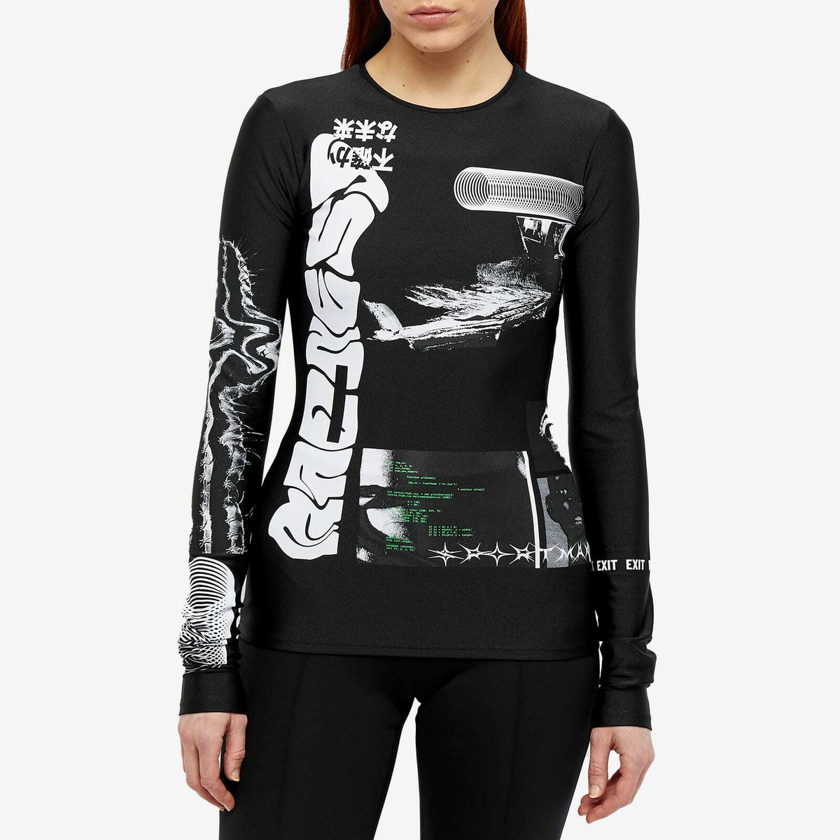 Sportmax Women's Canter Fitted Top in Black Sportmax