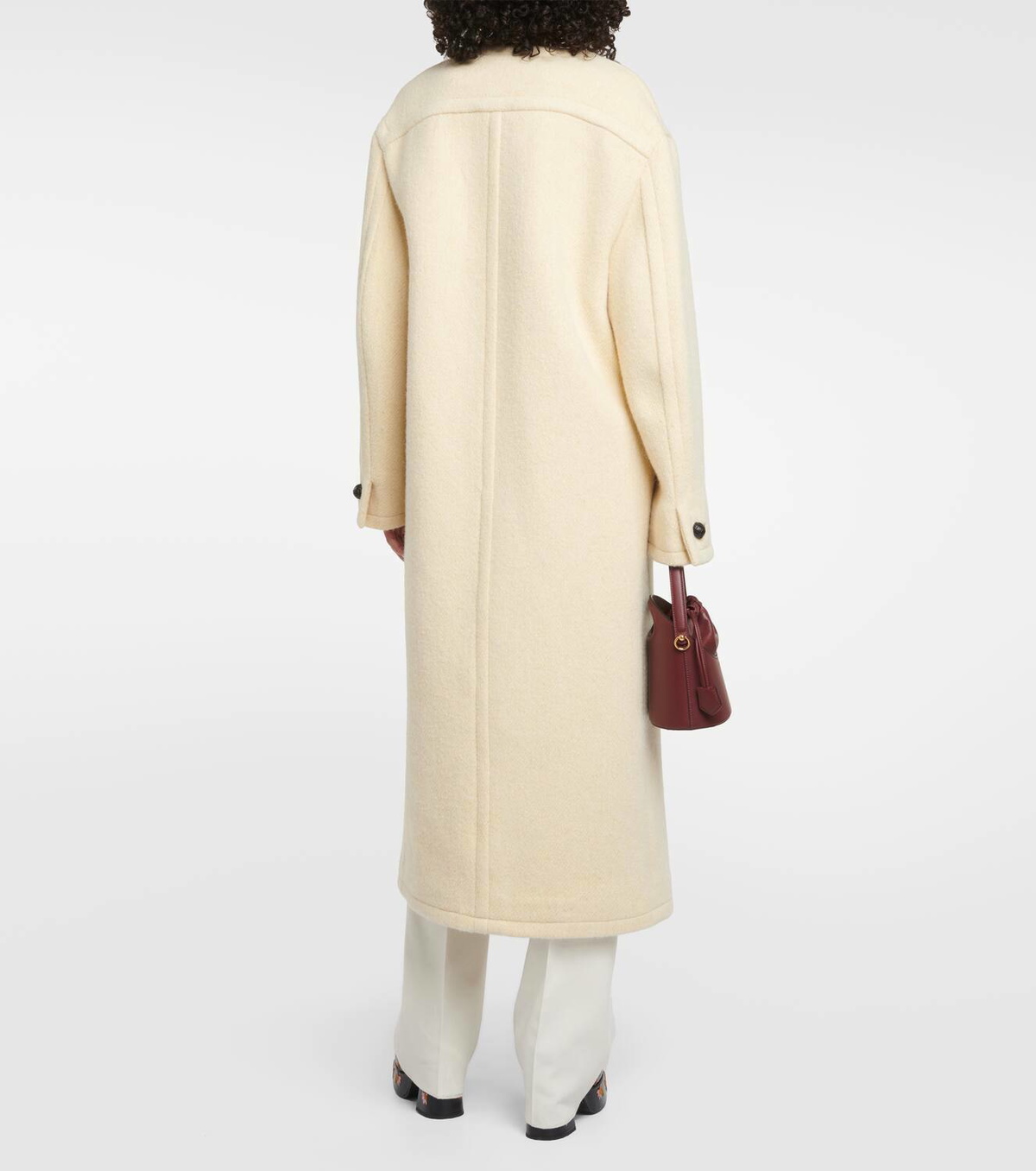 Etro Embroidered wool-blend coat Etro