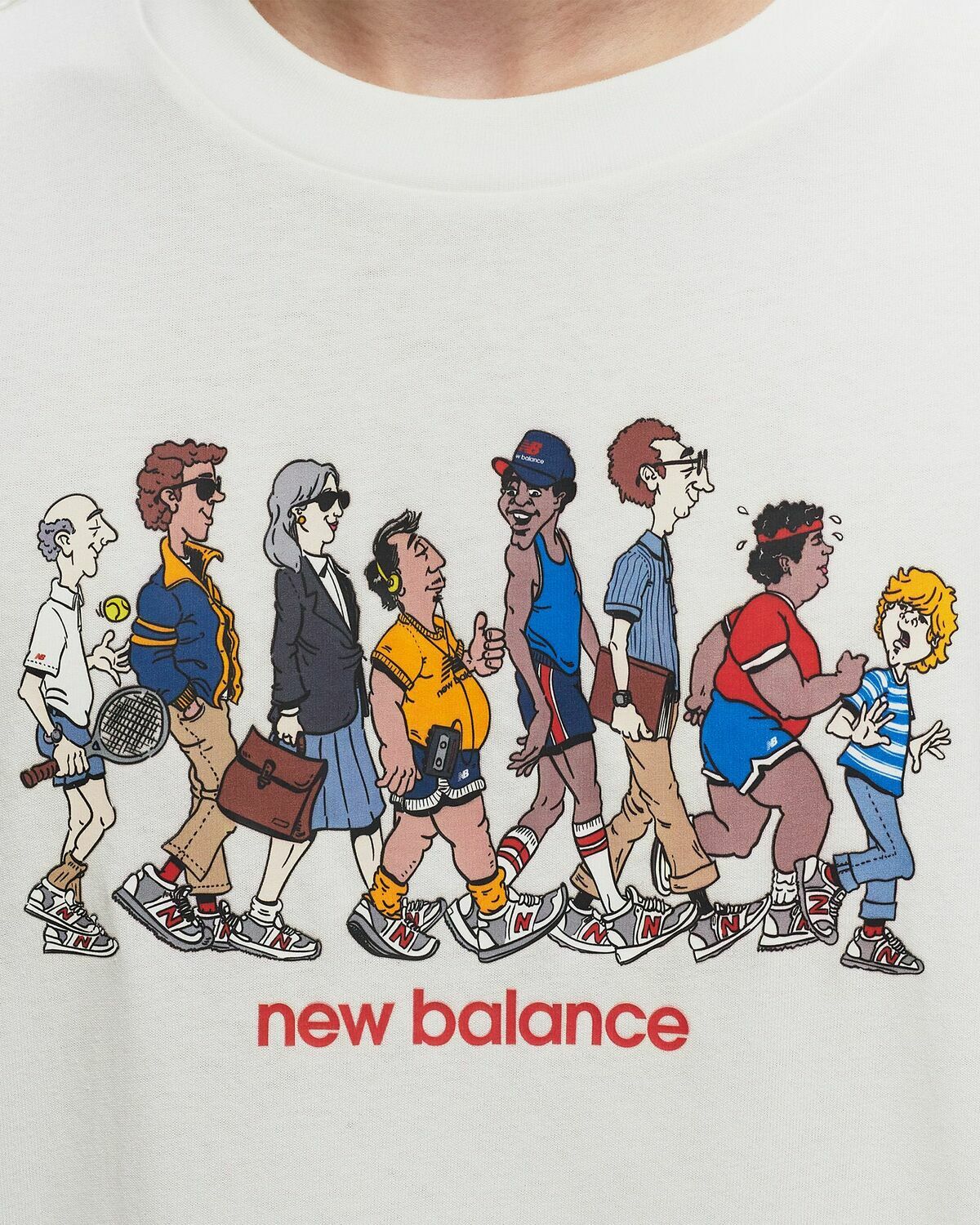 New Balance Athletics Relaxed Archive Walk Tee White Shortsleeves New ...