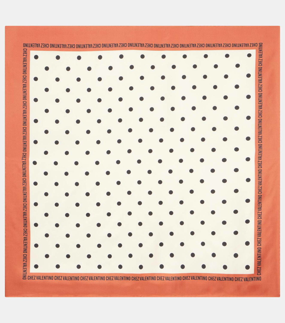 Valentino Polka-dot silk twill scarf Valentino