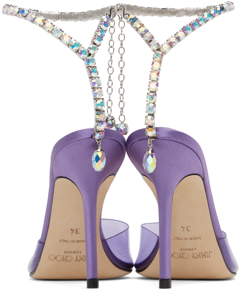 Jimmy Choo Purple Saeda 100 Heels Jimmy Choo