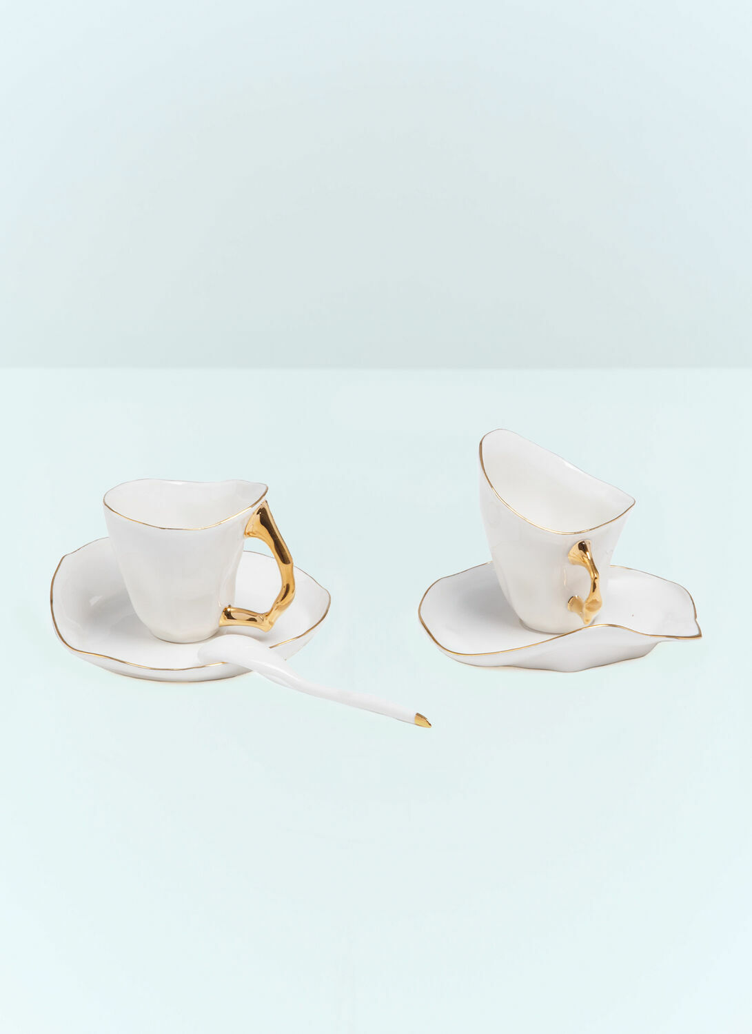 Seletti Meltdown Coffee Cup, Saucer And Spoon Set Seletti
