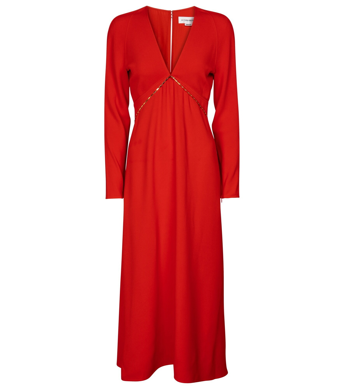 Victoria Beckham Embellished Cady Midi Dress Victoria Beckham
