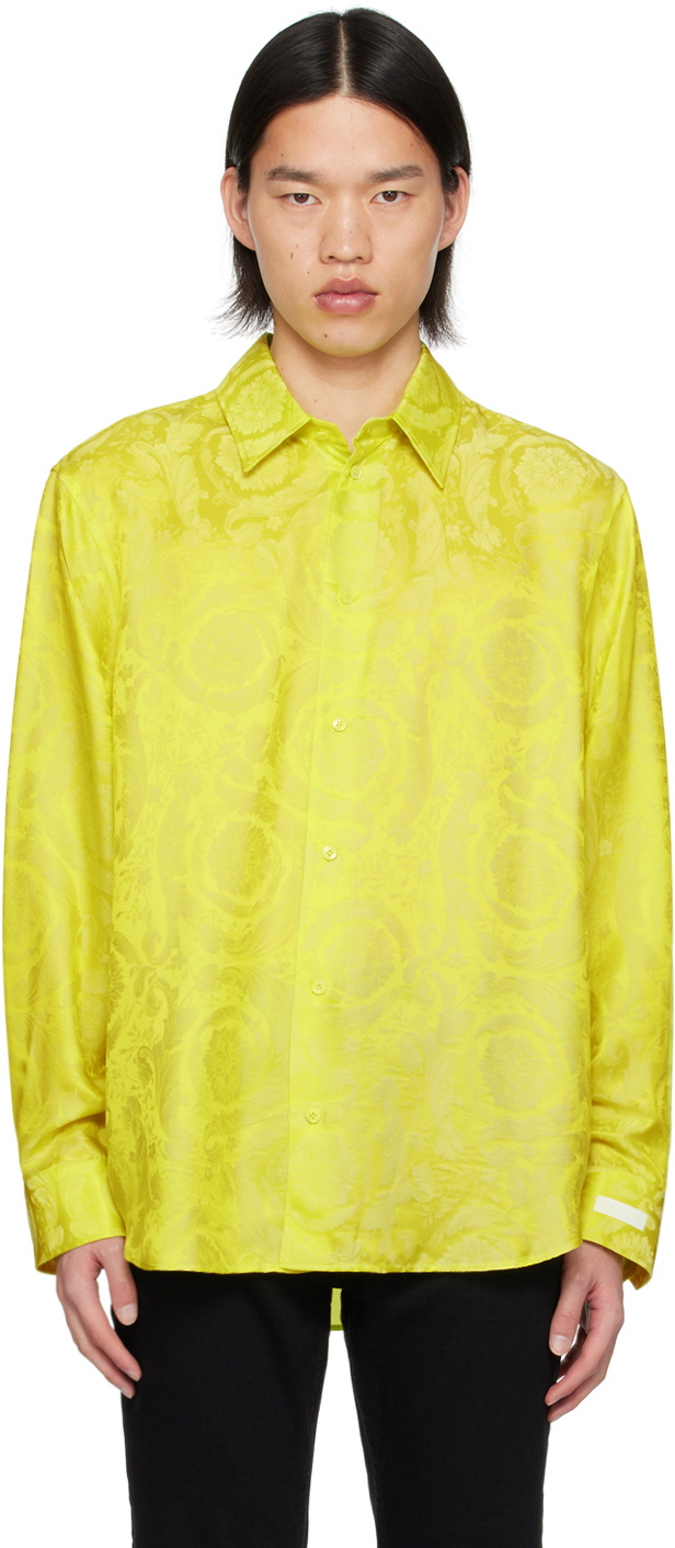 Versace Yellow Barocco Shirt Versace